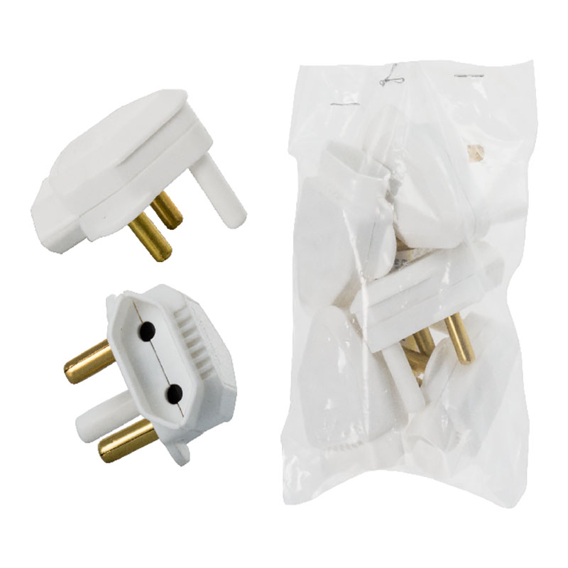 Accessories - Bulk Pack 5 X Plug Adaptor 2 Pin Euro Bottom Entry for ...