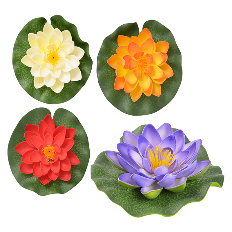 Floating Lotus Flower Plastic – 14cm, Assorted Colours – Anchor828 ...